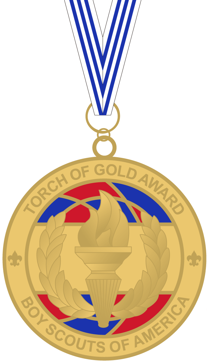 Presenting the Torch of Gold Award – Able Scouts